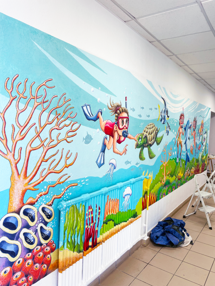 « La mer(e) et l’enfant », fresque murale réalisée par M. Antoine Asaro ...