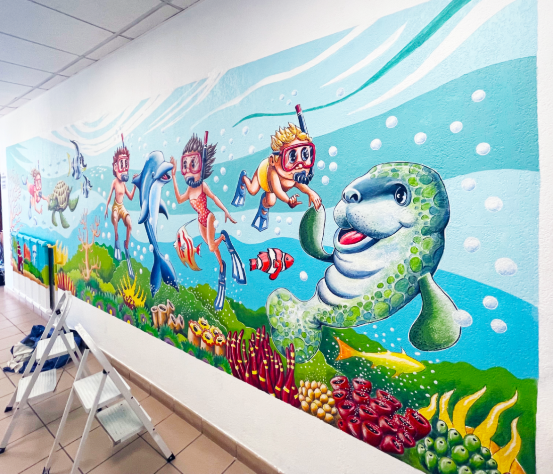 « La mer(e) et l’enfant », fresque murale réalisée par M. Antoine Asaro ...