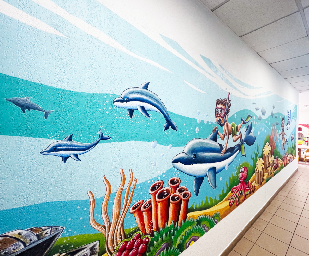 « La mer(e) et l’enfant », fresque murale réalisée par M. Antoine Asaro ...