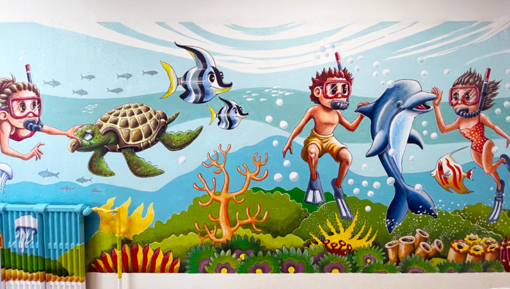 « La mer(e) et l’enfant », fresque murale réalisée par M. Antoine Asaro ...